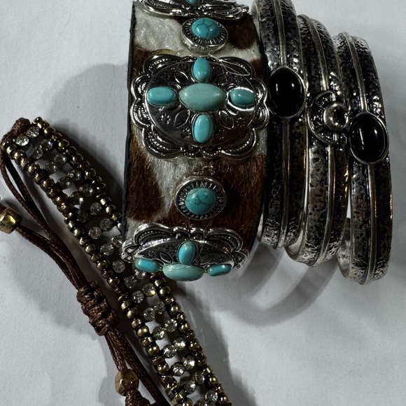 Shyanne | Jewelry | Shyanne Turquoise And Black Bracelet Set | Poshmark